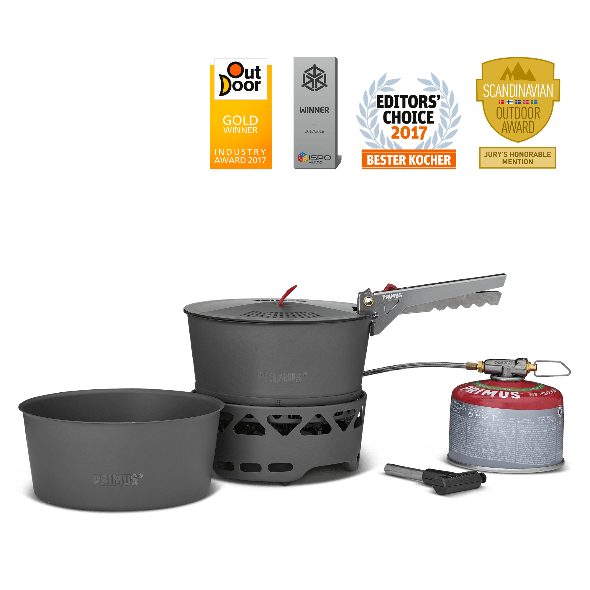PrimeTech Stove System 1.3L | Aluminum Pots & Colander Lid | Primus ...